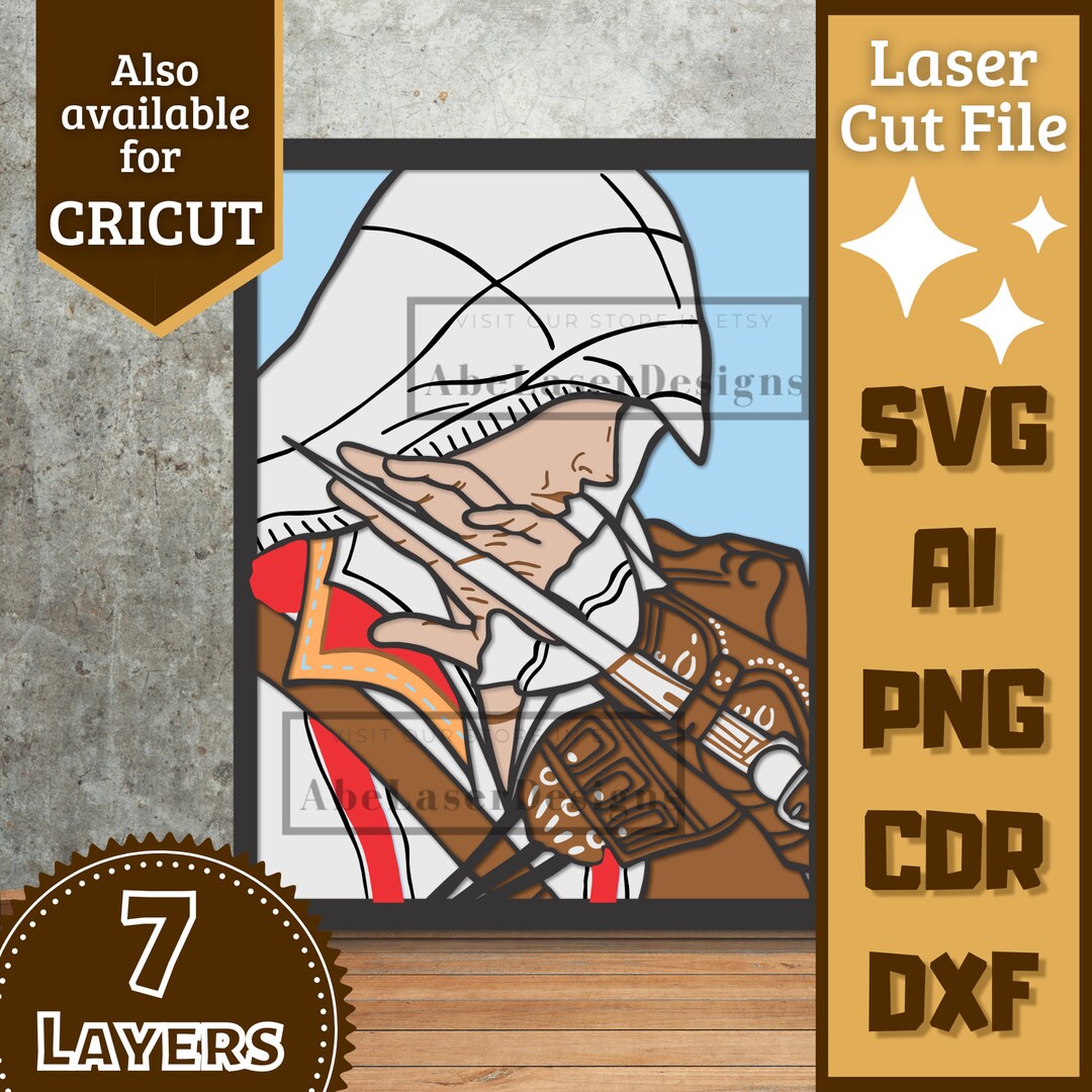 Videogame Guy V3 Cartoon Layers SVG Laser Cut - Etsy