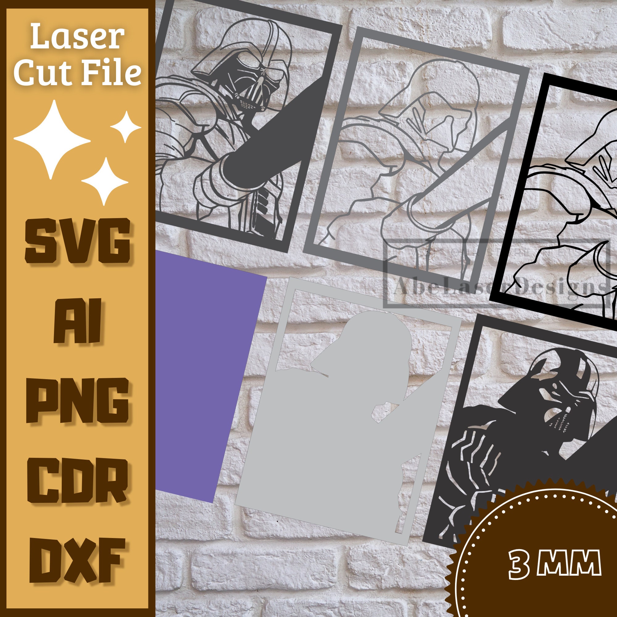 Villain Movies V1 Cartoon Layers SVG Laser Cut - Etsy Canada