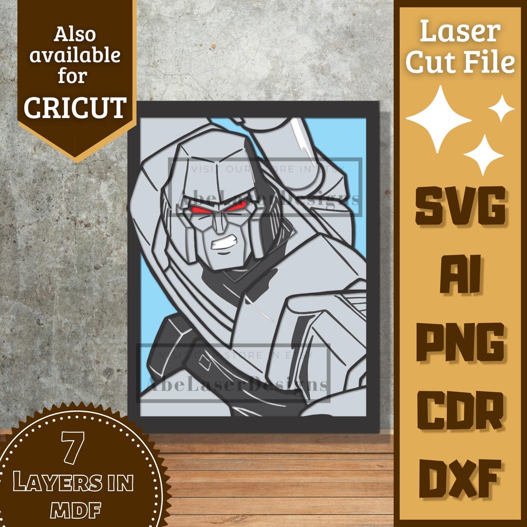 Robot V4 Movie Hero Layers Cartoon Laser Cut - Etsy