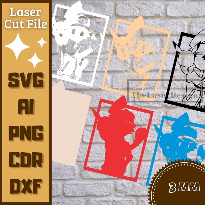 Anime Creature Heroe Layers Cartoon Laser Cut - Etsy