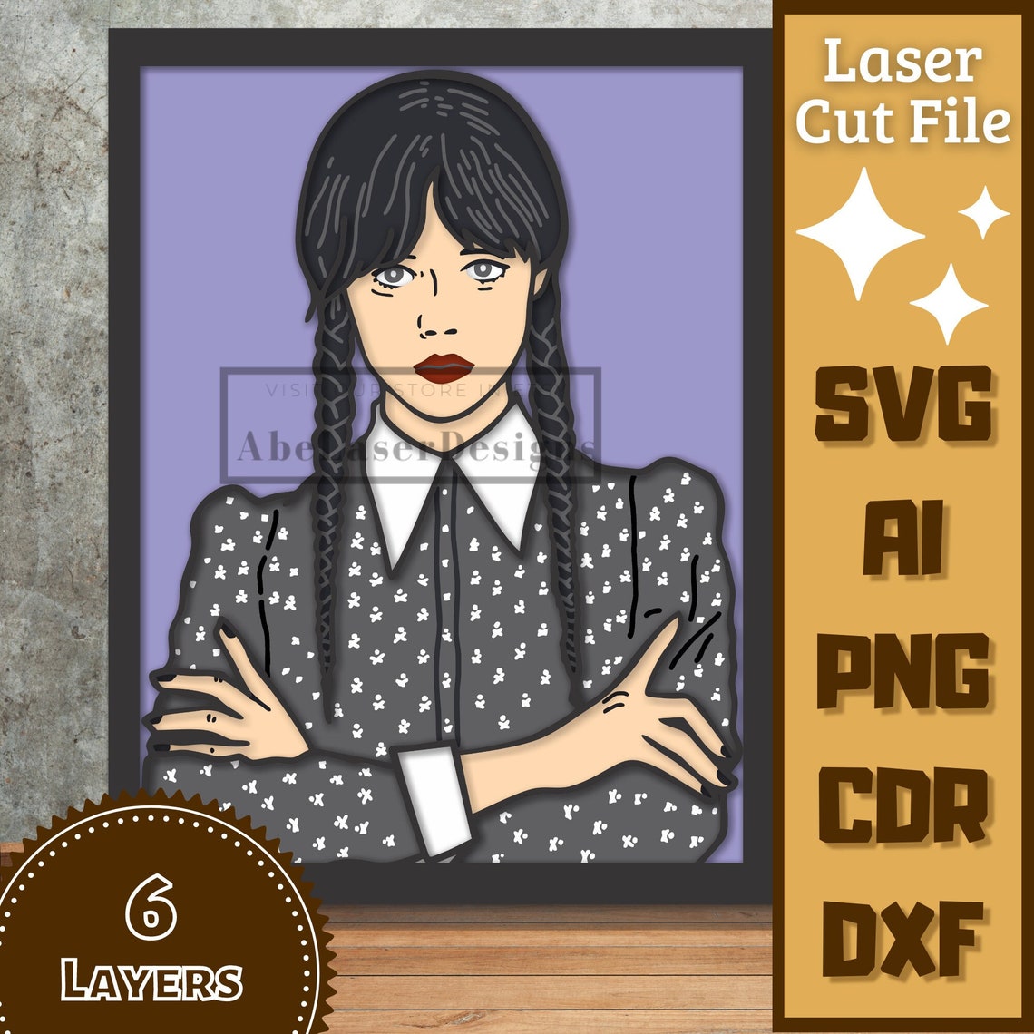 Series Girl Horror V1 Cartoon Layers SVG Laser Cut - Etsy
