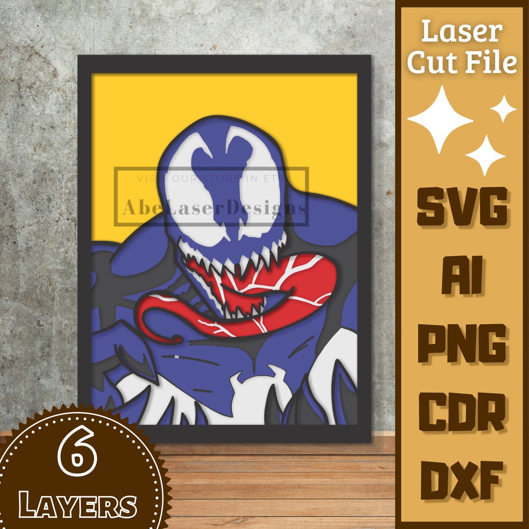 Villain Comics V2 Spider Multilayer SVG. Vector Laser Cut. - Etsy