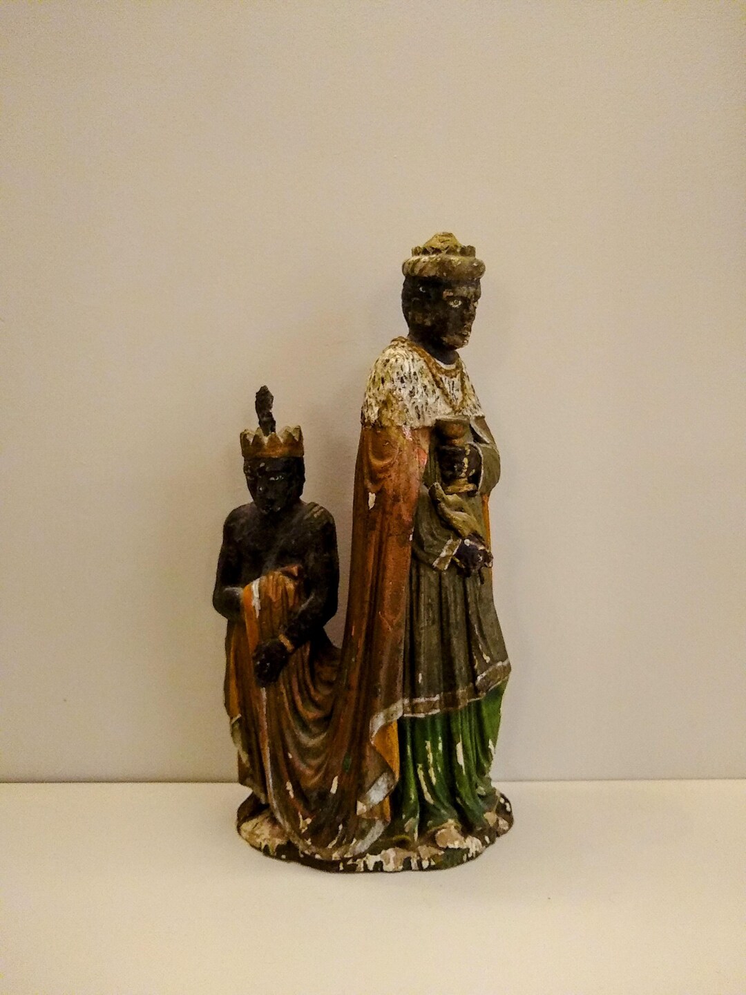 A Fabulous Carved Statue of Balthazar, the Three Kings/magi Creche ...