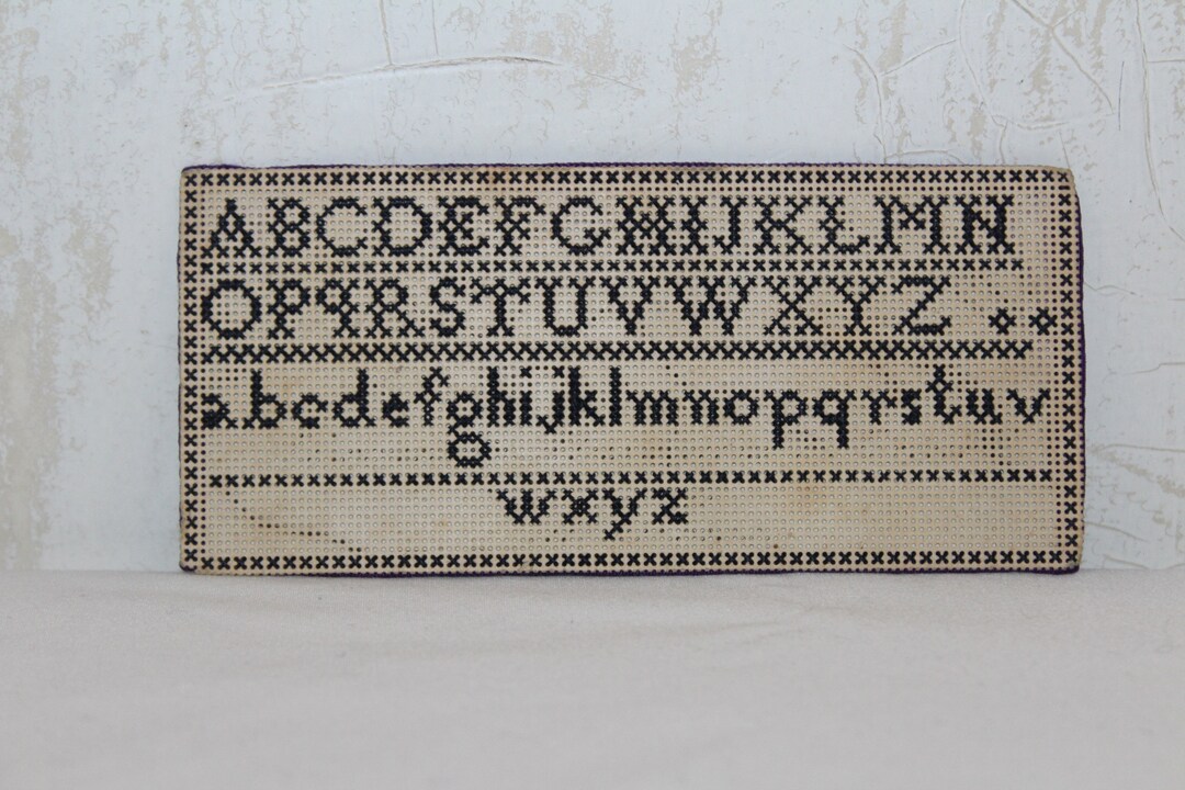 A 19th Century Miniature Sampler, 4.5 Ins Long - Etsy
