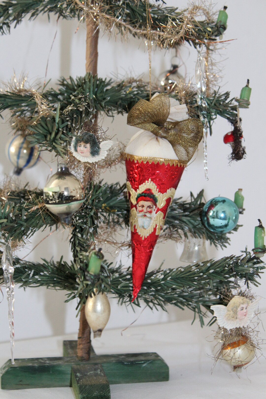 Very Cute German Christmas Sugar Cone - Etsy