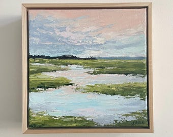Salt Marsh, Coastal Decor, Beach Decor, Wall Art, Original Painting ...