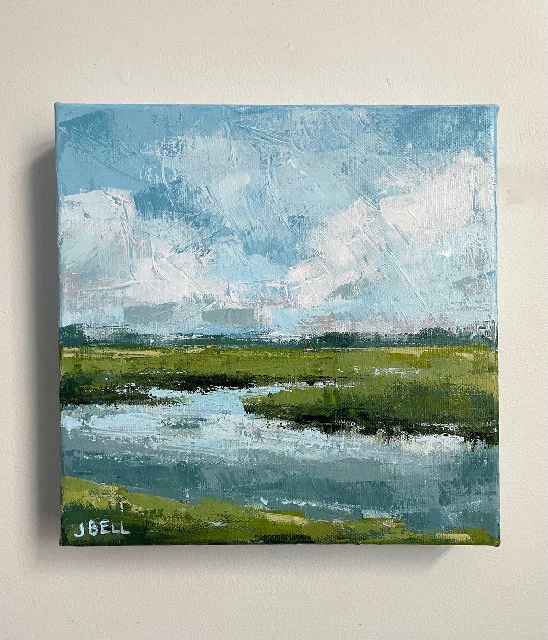Salt Marsh, Coastal Decor, Beach Decor, Wall Art, Abstract Landscape ...