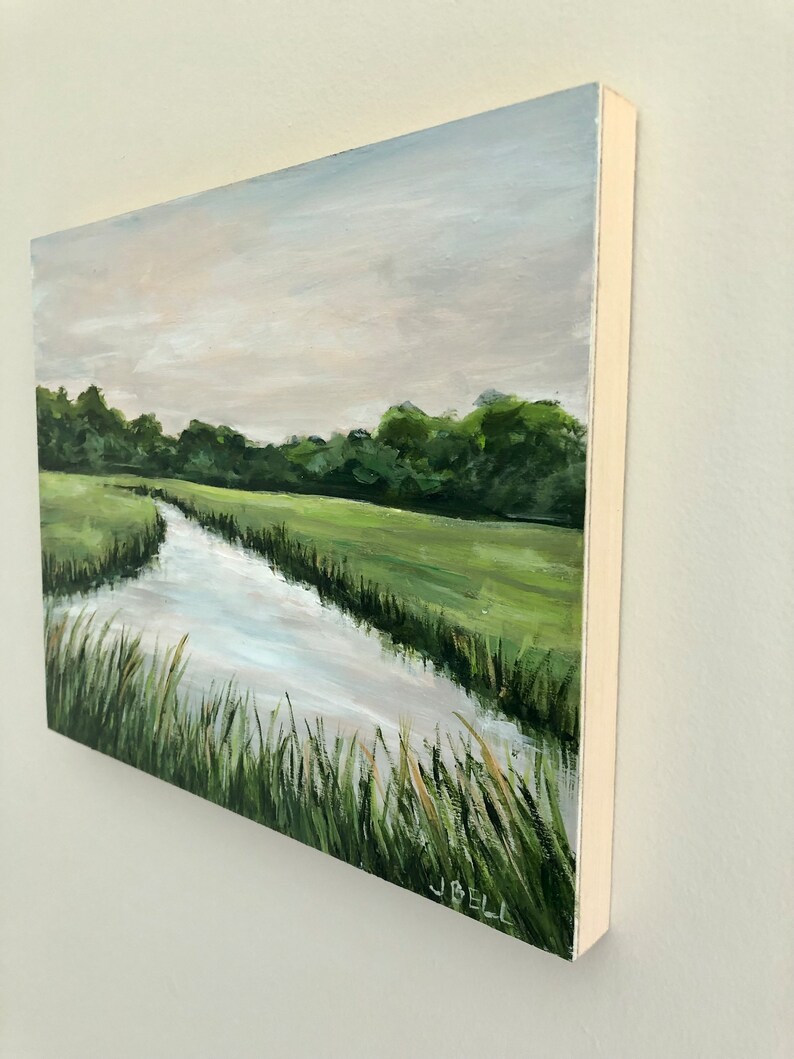 Salt Marsh Coastal Decor Beach Decor Wall Art Original - Etsy