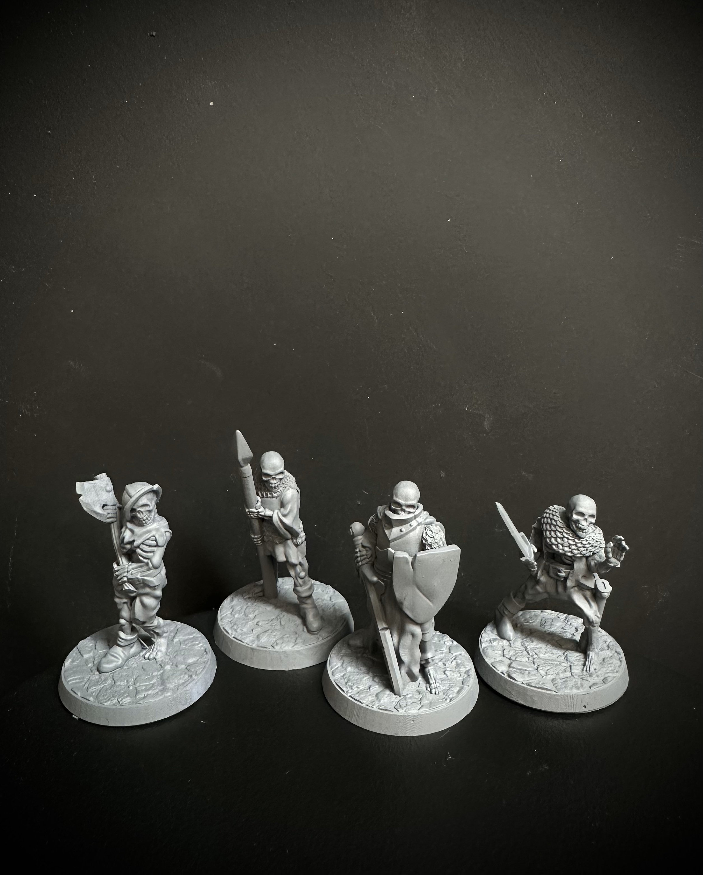 3D Printed RPG Miniatures Undead Briteminis - Etsy