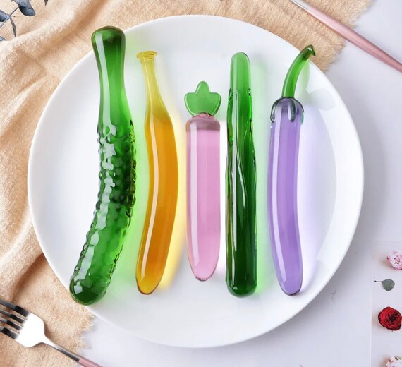 Vegetable Glass Wand Vegan Glass Dildo Anal Plug Anal Etsy