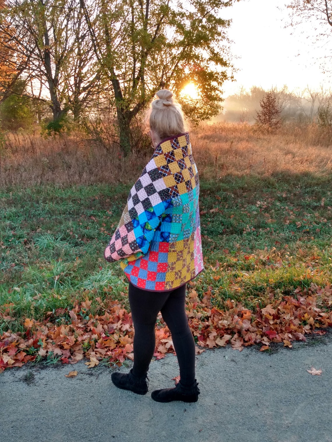 Handmade Patchwork Quilted Shrug, Reversible Cotton Jacket - Etsy