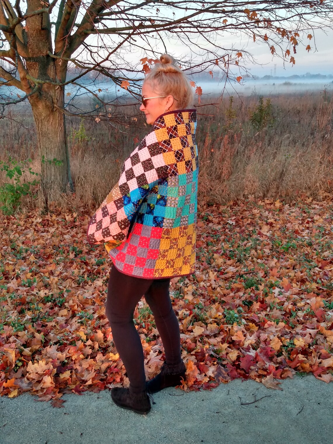 Handmade Patchwork Quilted Shrug, Reversible Cotton Jacket - Etsy