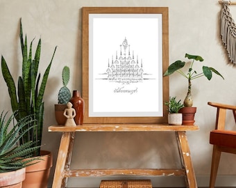 Thai Yantra Printable Art I Traditional Thai Yantra Art I Magical Power ...