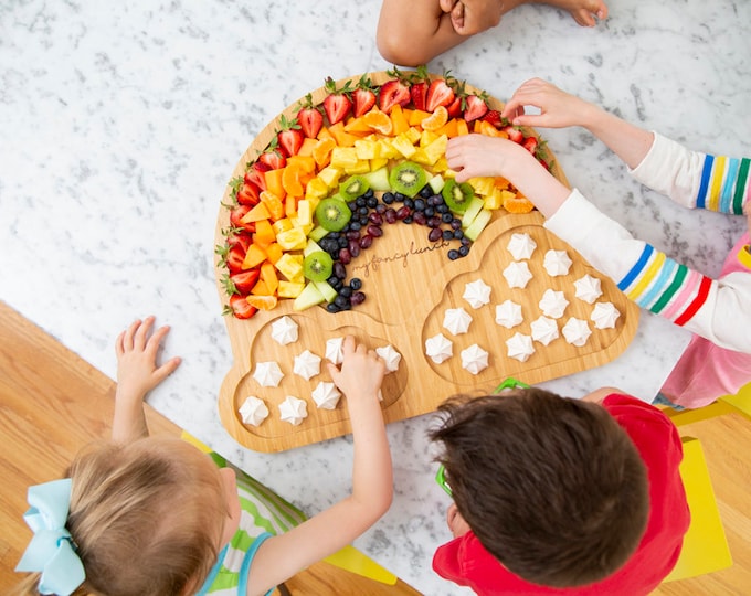 Large Rainbow Charcuterie Board, Kids Charcuterie Board, St. Patrick's ...