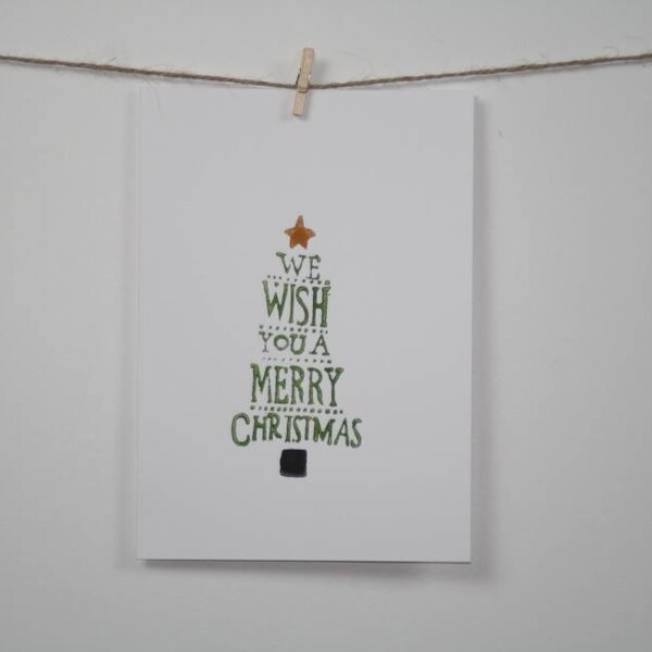 Christmas Cards Block Print - Etsy UK