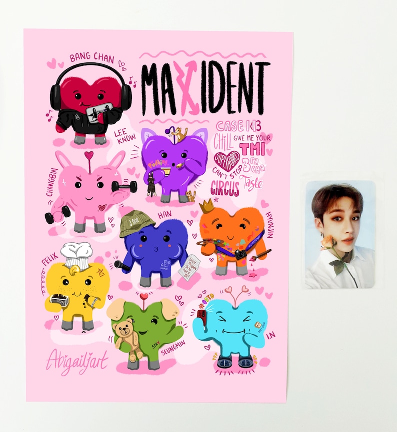 Stray Kids Maxident Inspired A4 Prints - Etsy