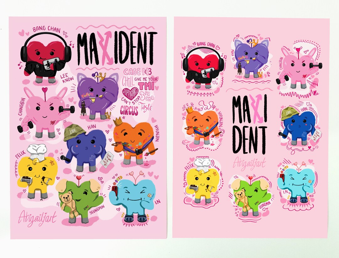 Stray Kids Maxident Inspired A4 Prints - Etsy