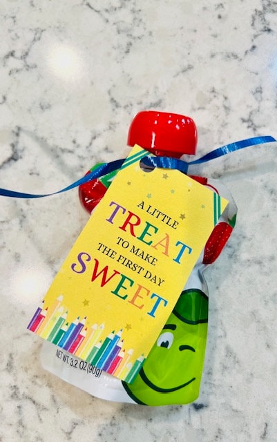 Printable A Little Treat to Make the First Day Sweet Tag - Etsy