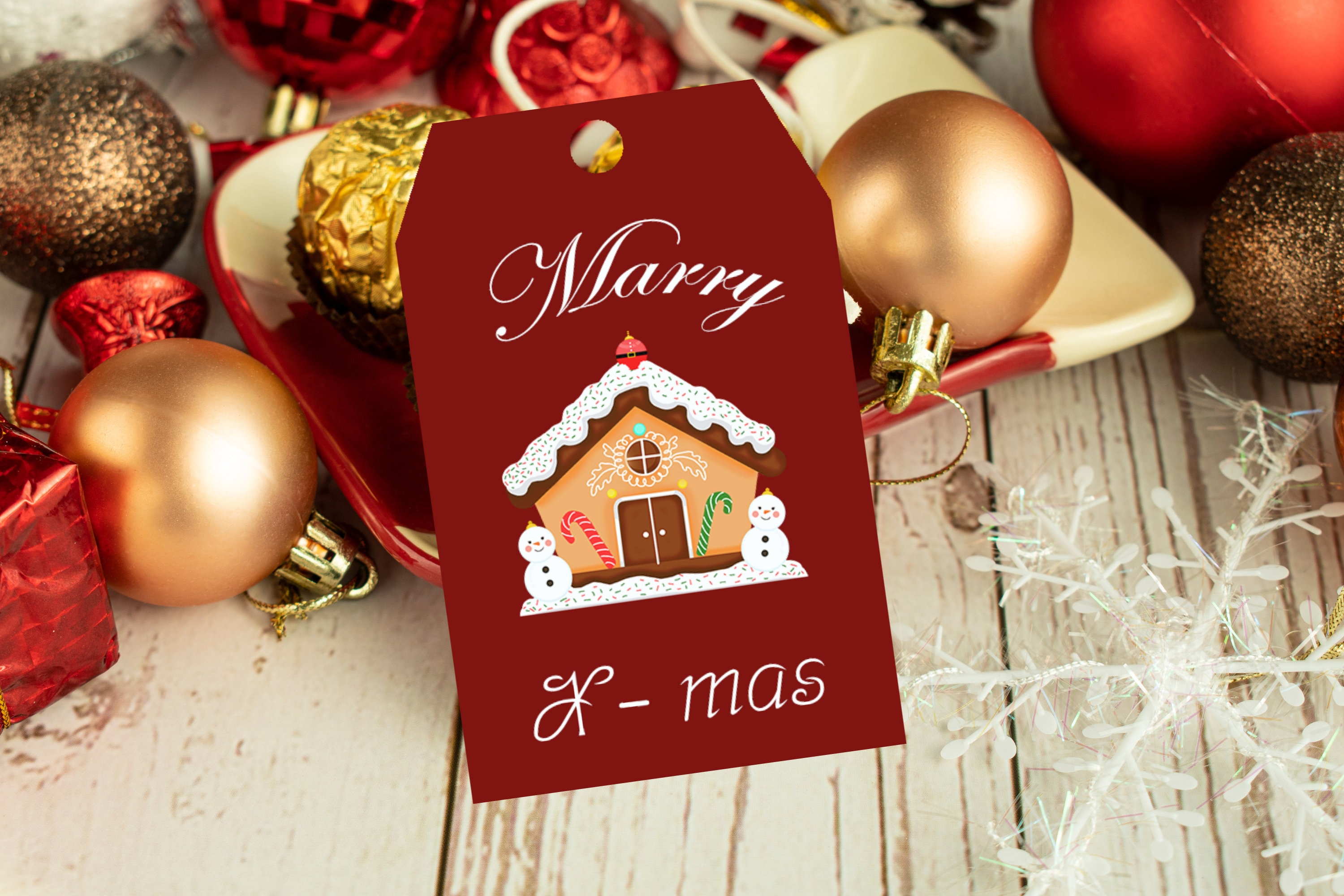 Printable Christmas Gift Tags, Gift Tags Set, Christmas Santa Tag,happy ...