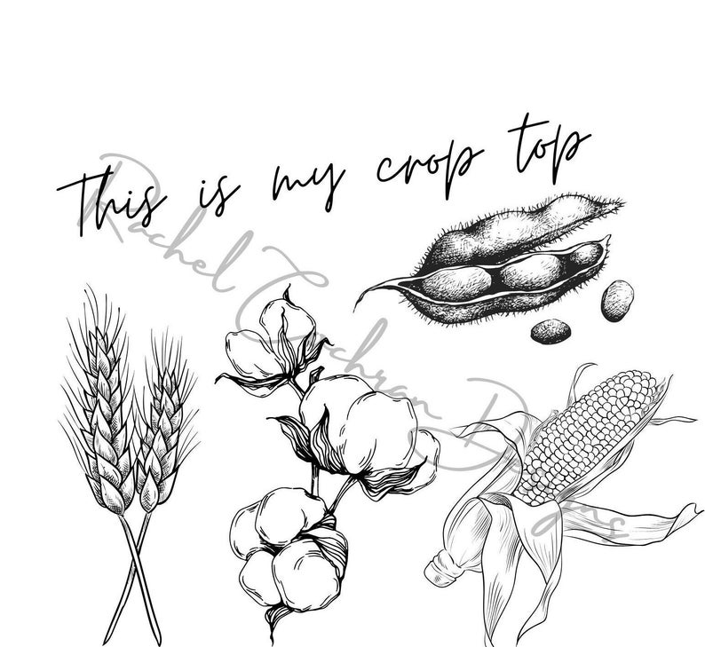 This is My Crop Top - All PNG - Etsy