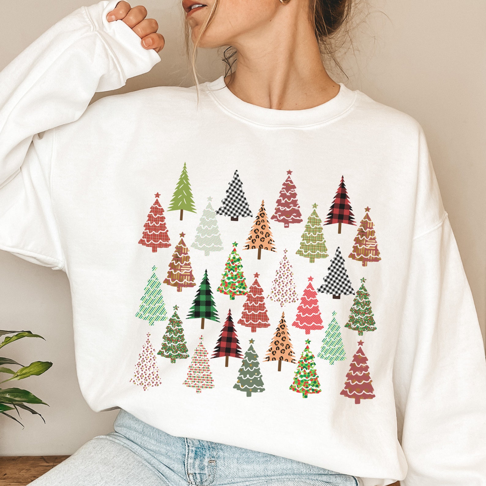 Christmas Tree Sweater Simple Christmas Sweaters Christmas - Etsy Canada