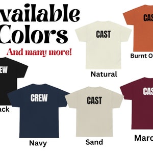 Bulk Tshirts for Film Crew - Film Crew Shirts - Tshirts for Movie Set ...