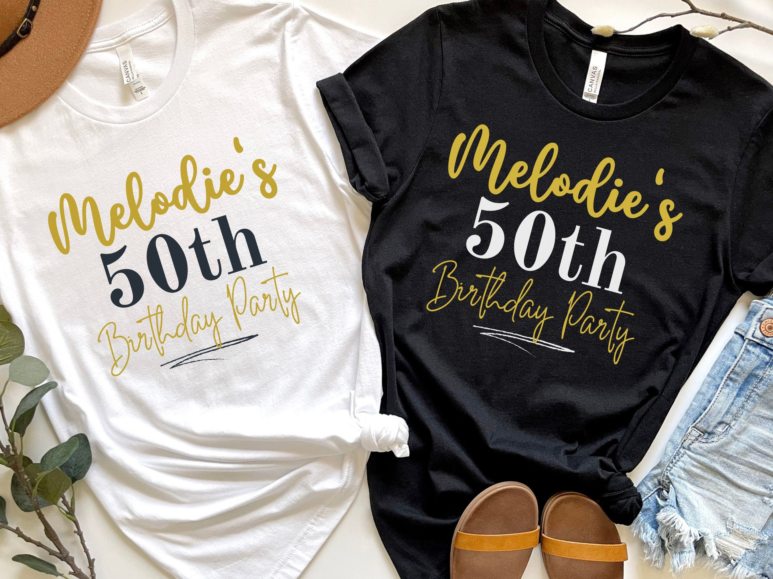 50th Birthday Trip Ideas Birthday Crew Shirts Ideas Personalized Group ...