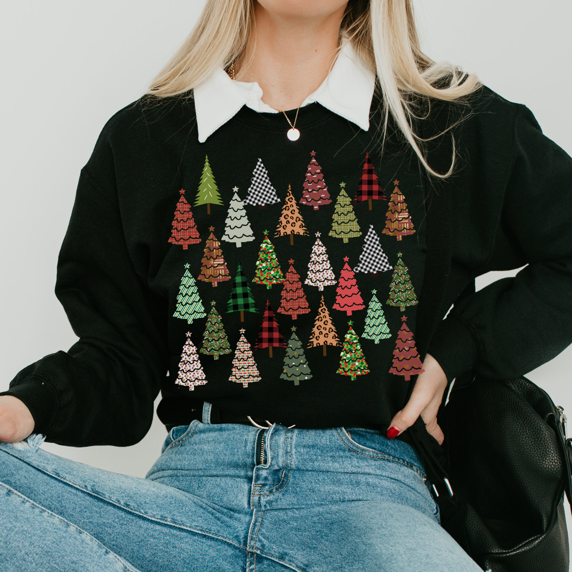 Christmas Tree Sweater Simple Christmas Sweaters Christmas - Etsy Canada