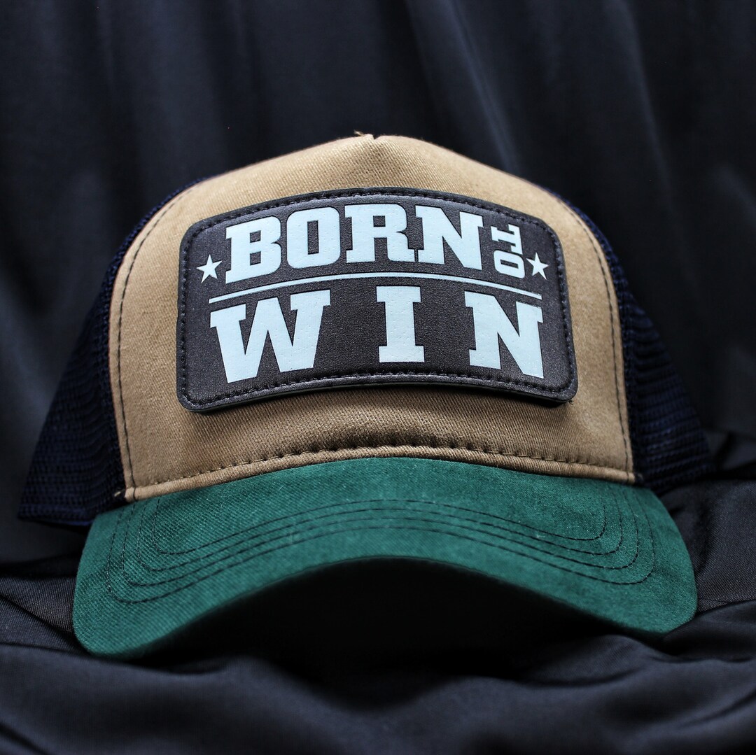 BORN TO WIN Baseball Cap Velcro Baseball Cap Paste Baseball - Etsy