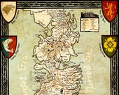 Westeros Map Poster - Etsy