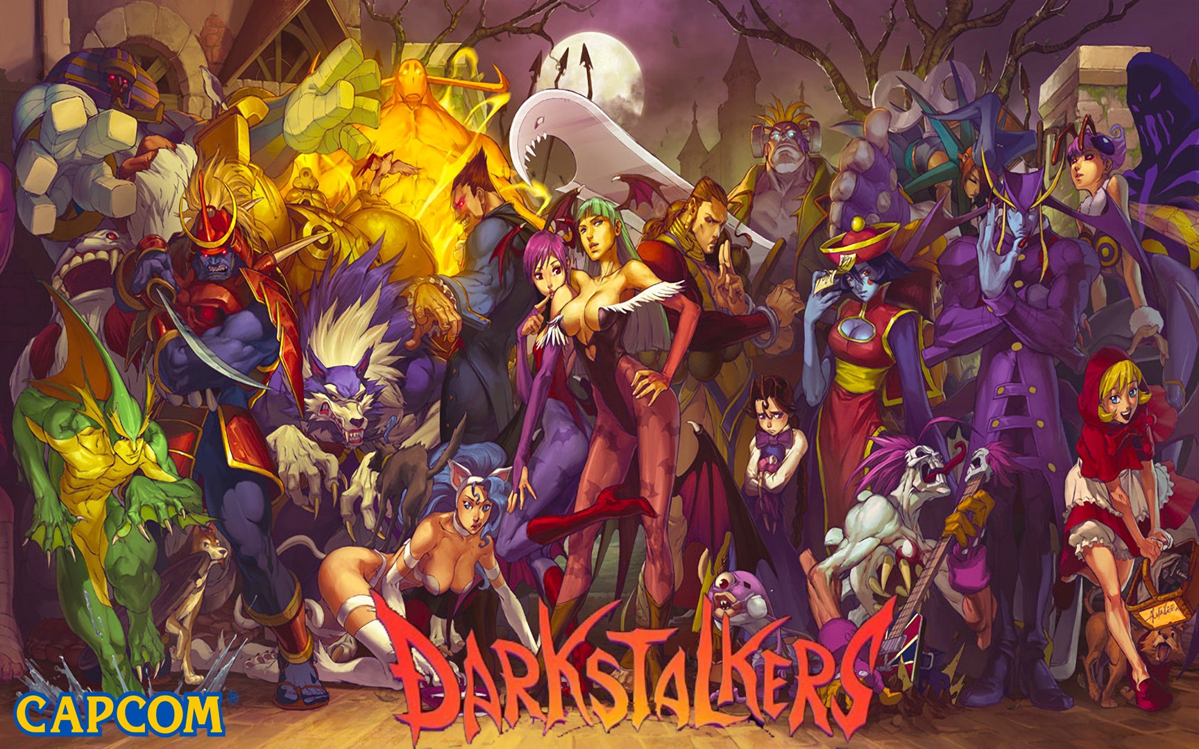 Darkstalkers Retro Poster - Etsy