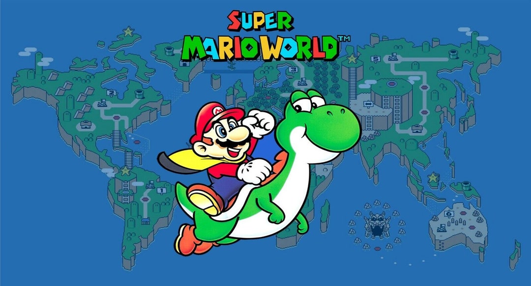 Super Mario World: World Map Poster - Etsy