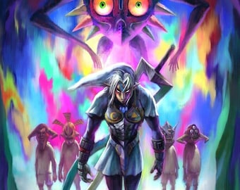 The Legend of Zelda Majora's Mask Fierce Deity Link's Double Helix 3D ...