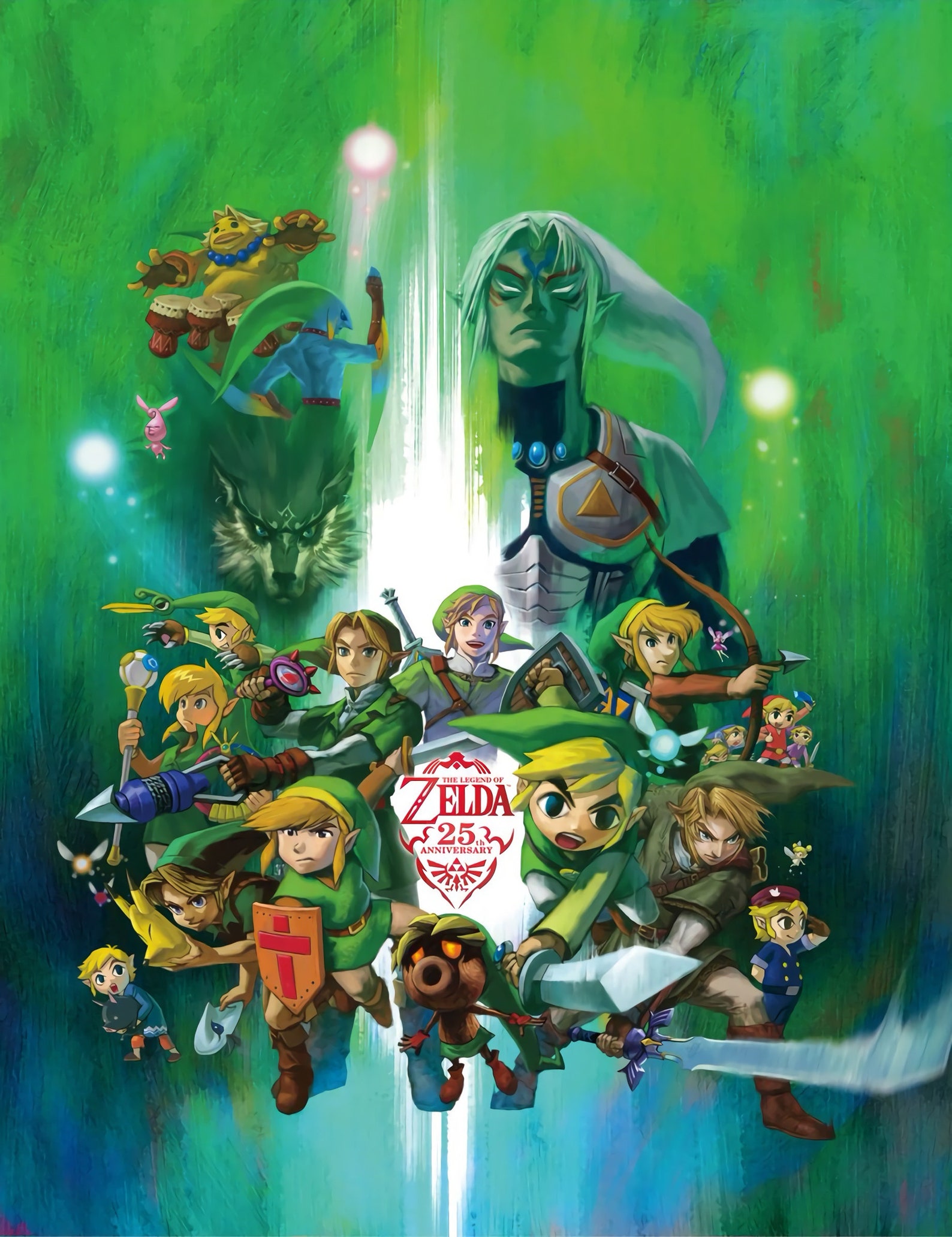 The Ledgend of Zelda 25th Anniversary Poster - Etsy