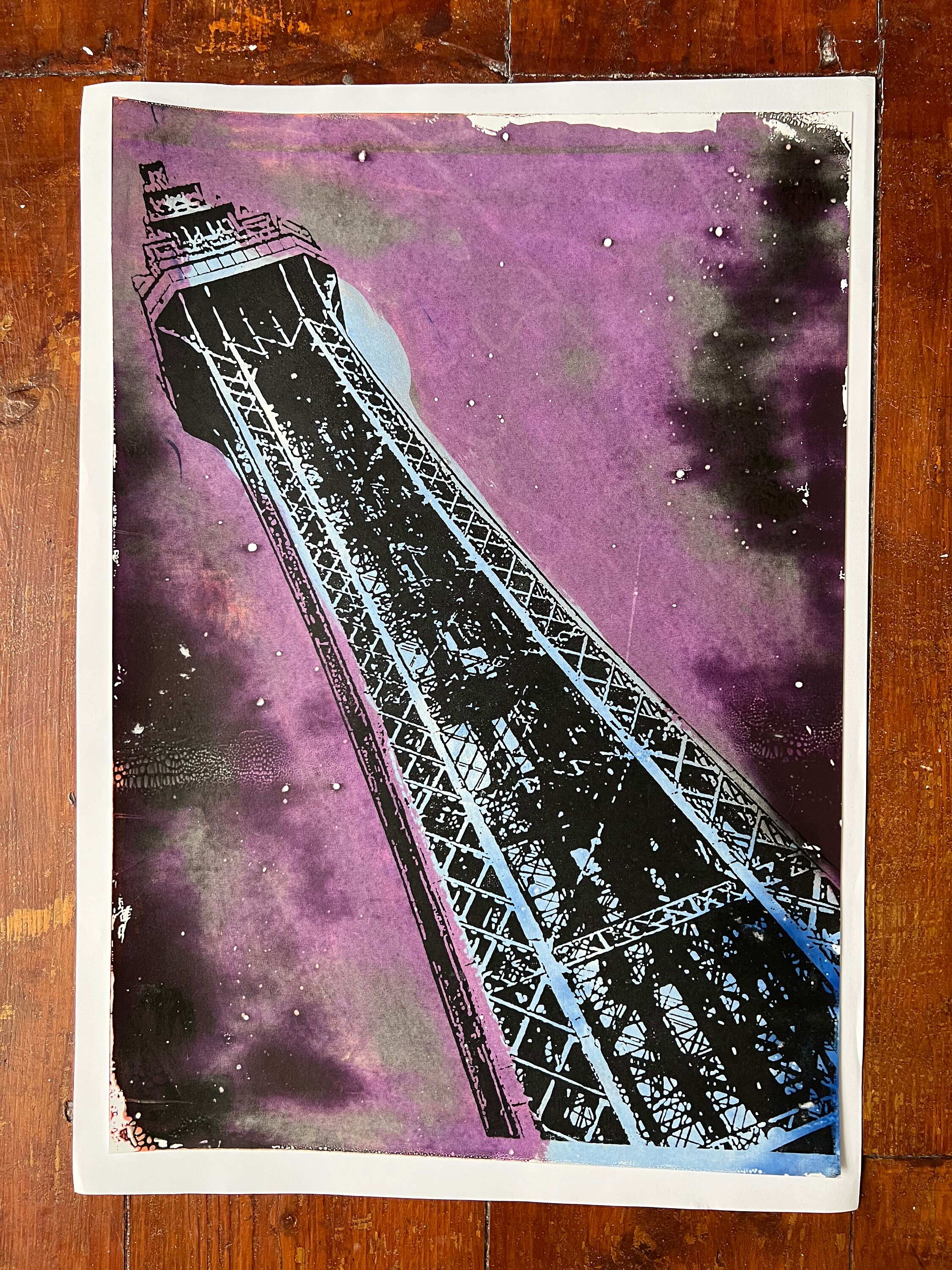 The Blackpool Tower Screen Print - Etsy