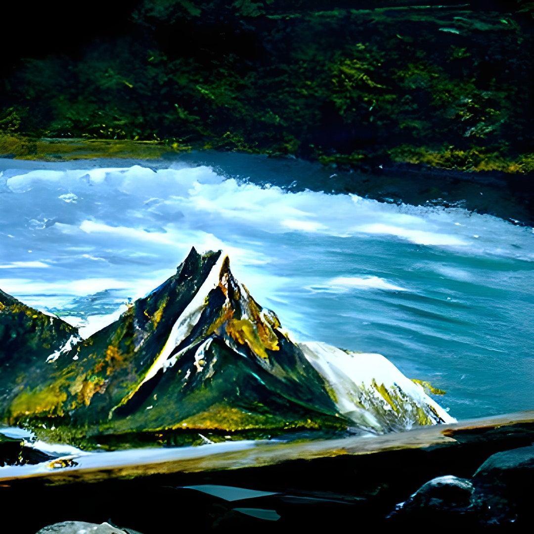 Digital Art | Mountain Mixed up | Printable Digital Download - Etsy