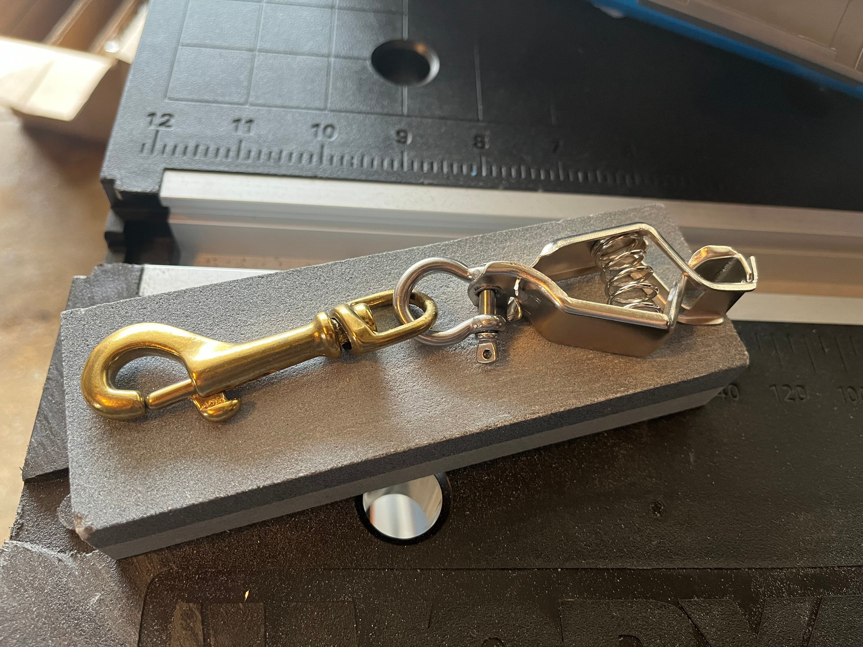 Firefighter Glove Clip Saver Fighterklip (brass Snap Hook Clip) (1 Clip ...