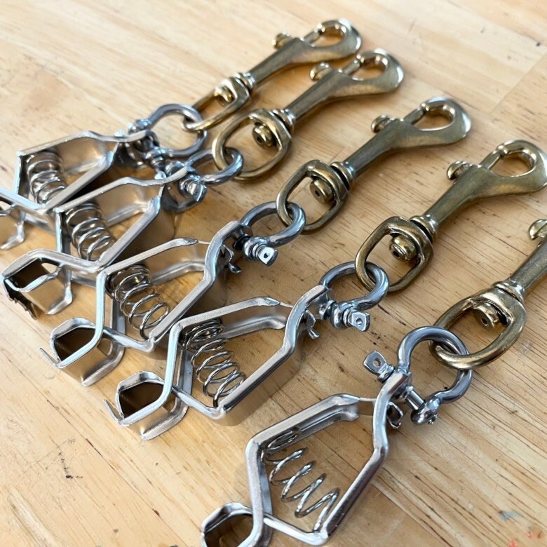 Firefighter Glove Clip Saver Fighterklip (brass Snap Hook Clip) (1 Clip ...