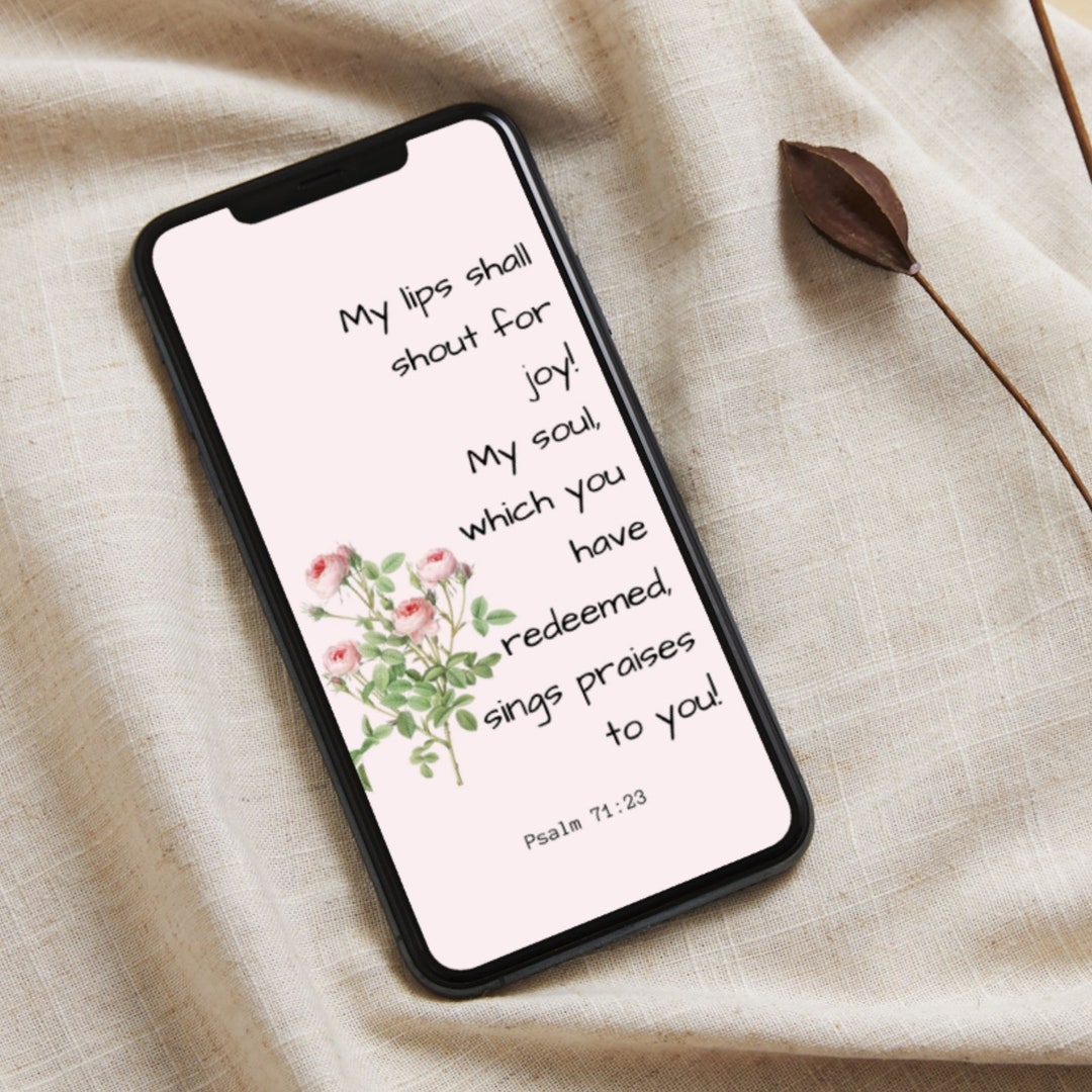 Bible Verse Phone Wallpaper Background, Christian Lockscreen Phone ...