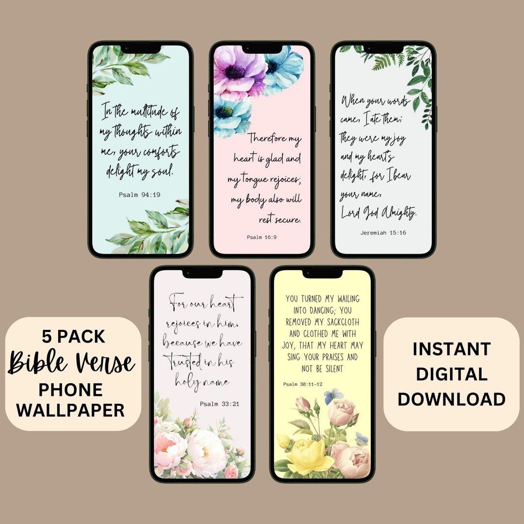 Bible Verse Phone Wallpaper Background, Christian Lockscreen Phone ...