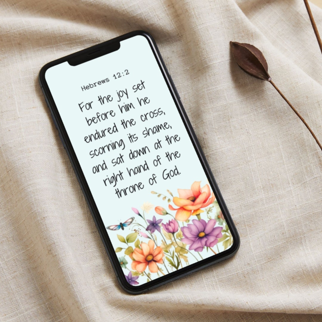 Bible Verse Phone Wallpaper Background, Christian Lockscreen Phone ...