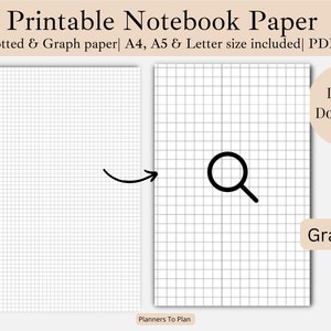 Printable Notebook Paper | Lined, Graph & Dot Paper for Note Taking ...