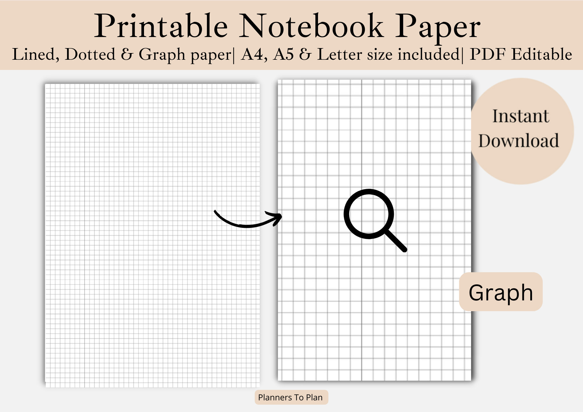 Printable Notebook Paper | Lined, Graph & Dot Paper for Note Taking ...