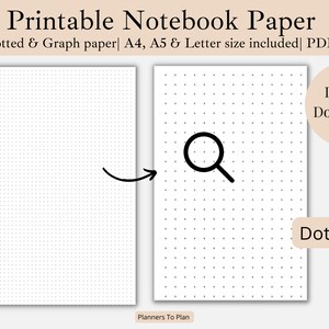 Printable Notebook Paper | Lined, Graph & Dot Paper for Note Taking ...
