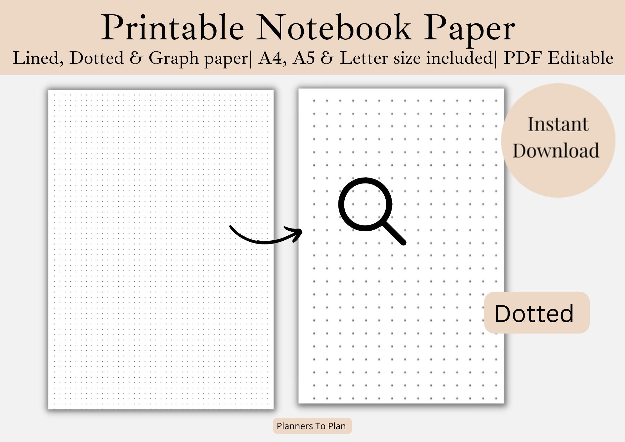 Printable Notebook Paper | Lined, Graph & Dot Paper for Note Taking ...