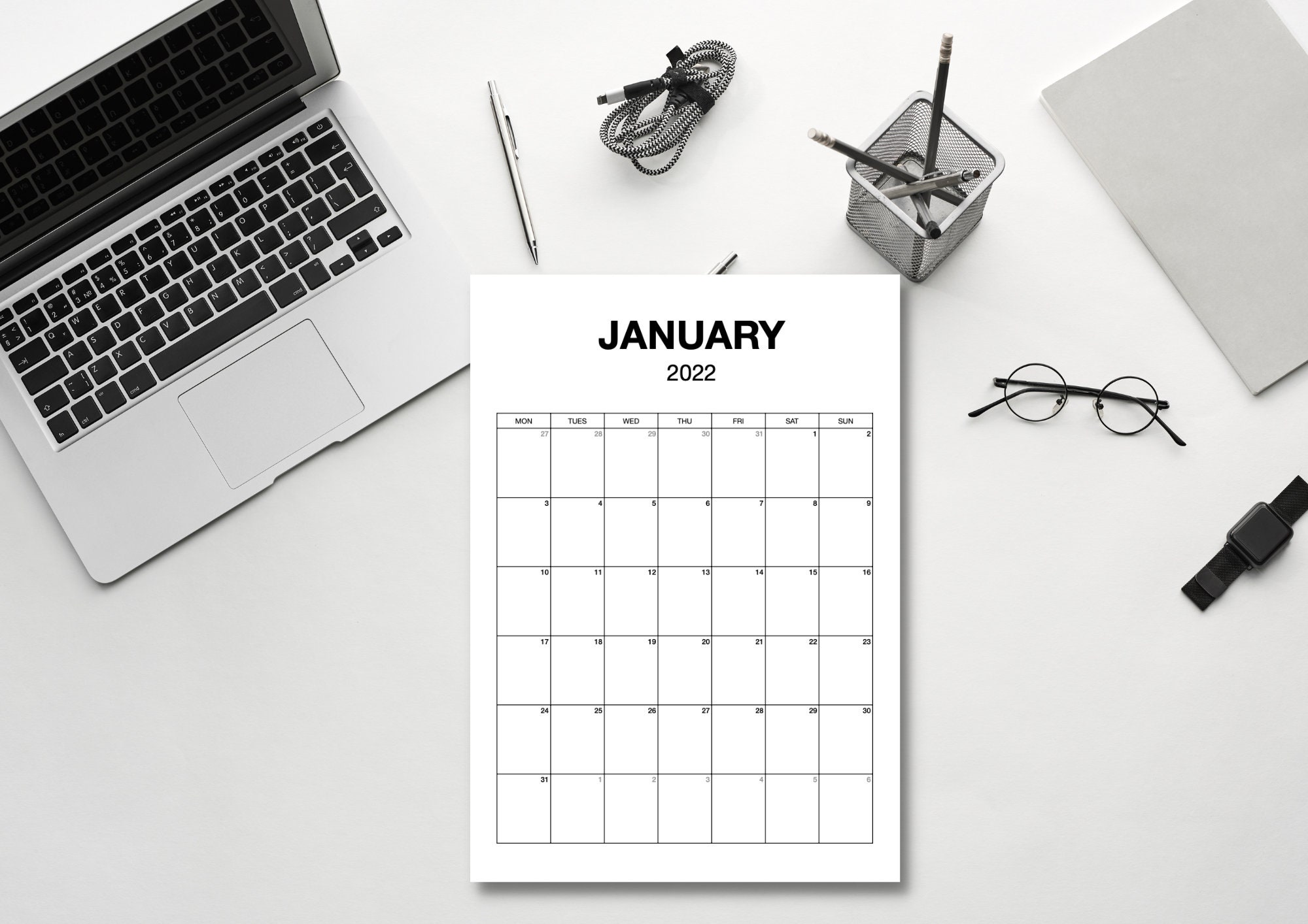 Calendario 2022-2023 Imprimible / Planificador mensual / - Etsy México