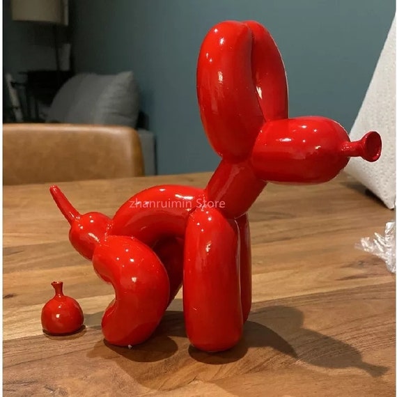 Sculpture Dog Balloon Decoration Resin Balloon Figure in Resin - Etsy