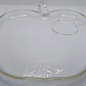 Vintage Apple Glass Serving Dish, Mid Century Apple Plate, Collection ...