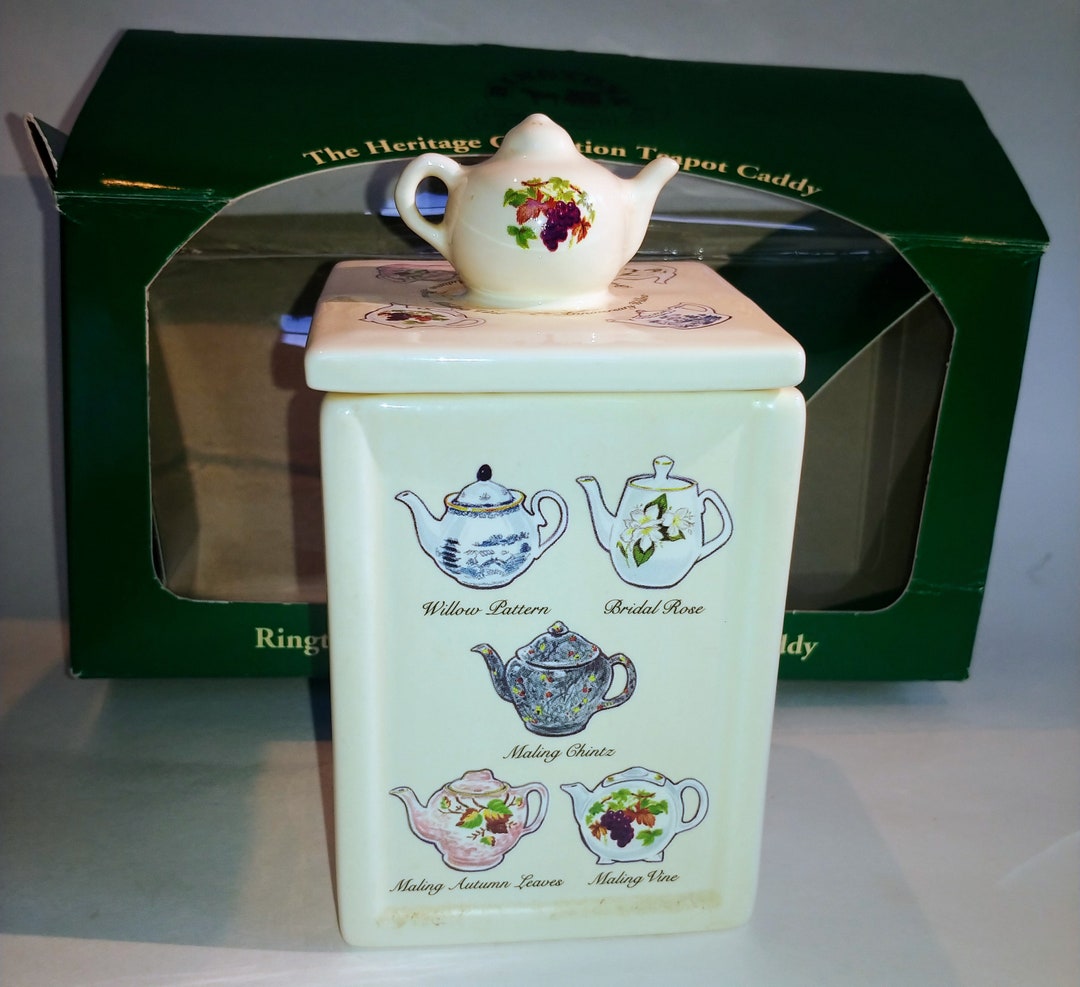 Boxed Ringtons Heritage Collection Teapot Caddy, Tea Bag Holder ...