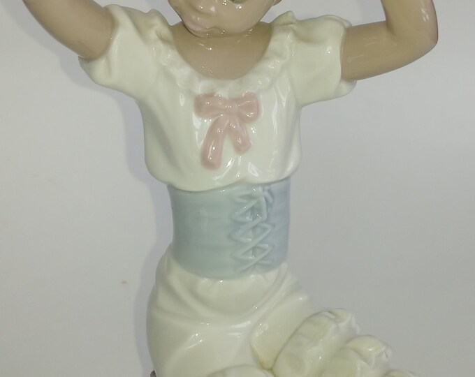 Lladro Vintage 5160 Rumba Black Legacy Collection, Porcelain Girl With ...